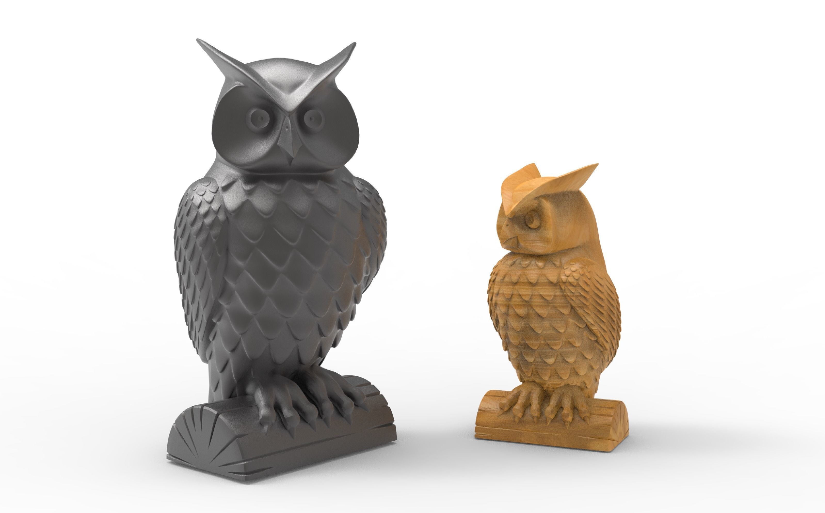 Owl 3d print 3D model 3D printable | CGTrader