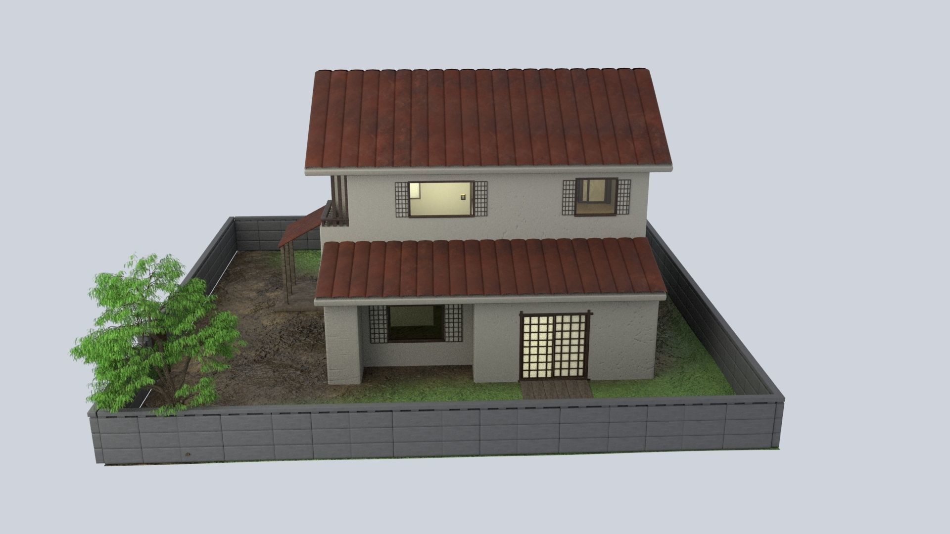 3D model The Grudge Cursed Saeki House VR / AR / low-poly | CGTrader