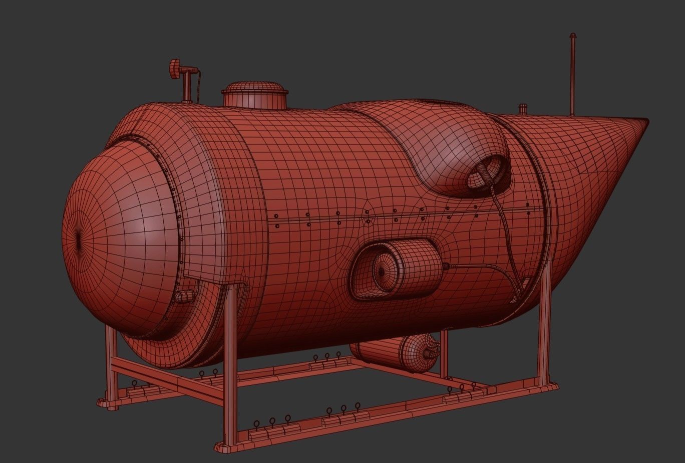 3D model Ocean Gate Submarine VR / AR / low-poly | CGTrader