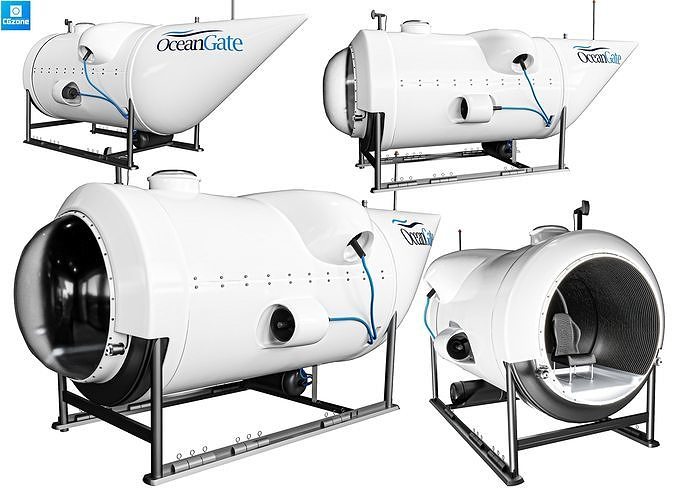 3D model Ocean Gate Submarine VR / AR / low-poly | CGTrader