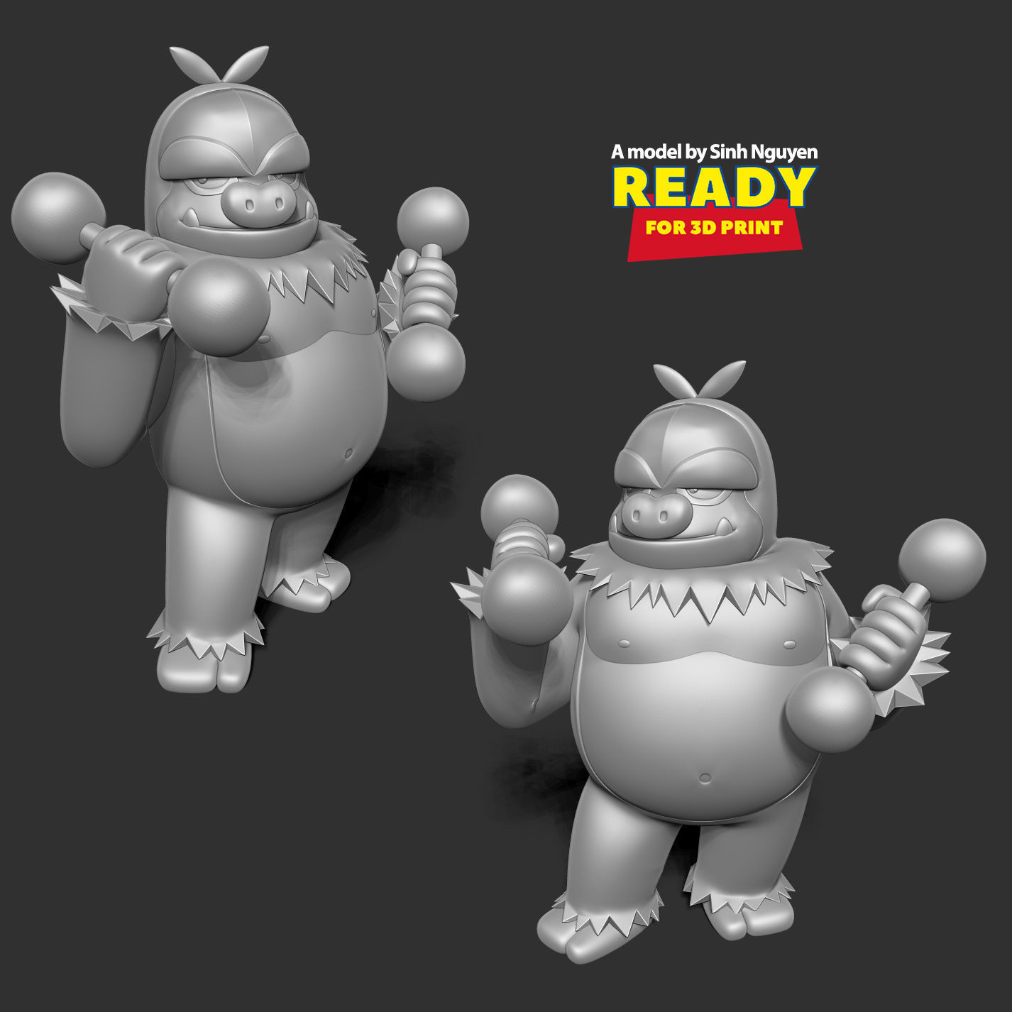 Slaking - Pokemon Fanart 3D model 3D printable | CGTrader