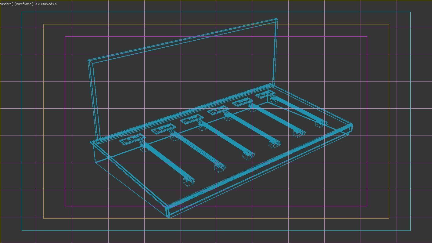 electrical cable display table top gondola posm 3D model | CGTrader