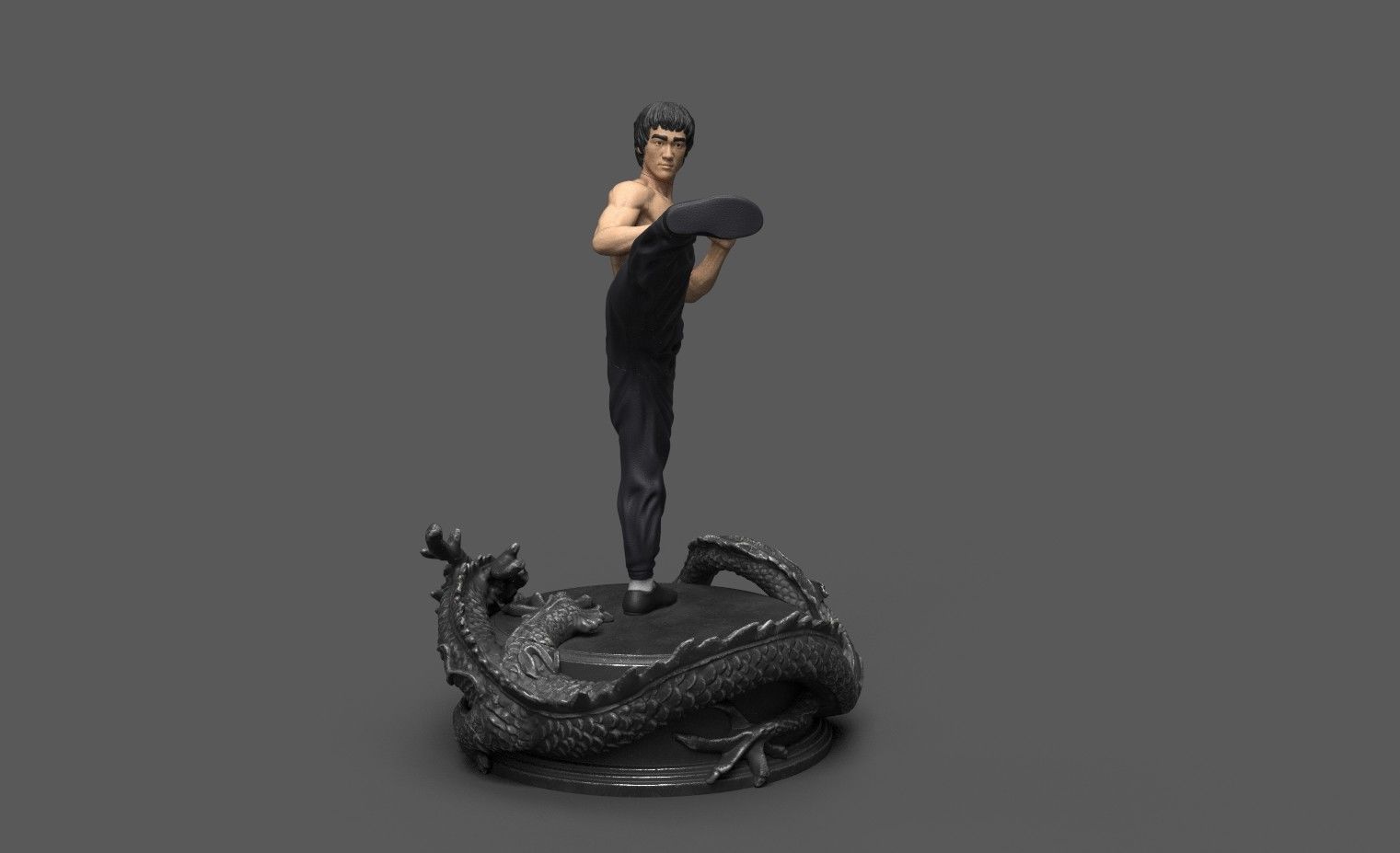 Bruce Lee 3d Printed Sculpture 3d Model 3d Printable Cgtrader