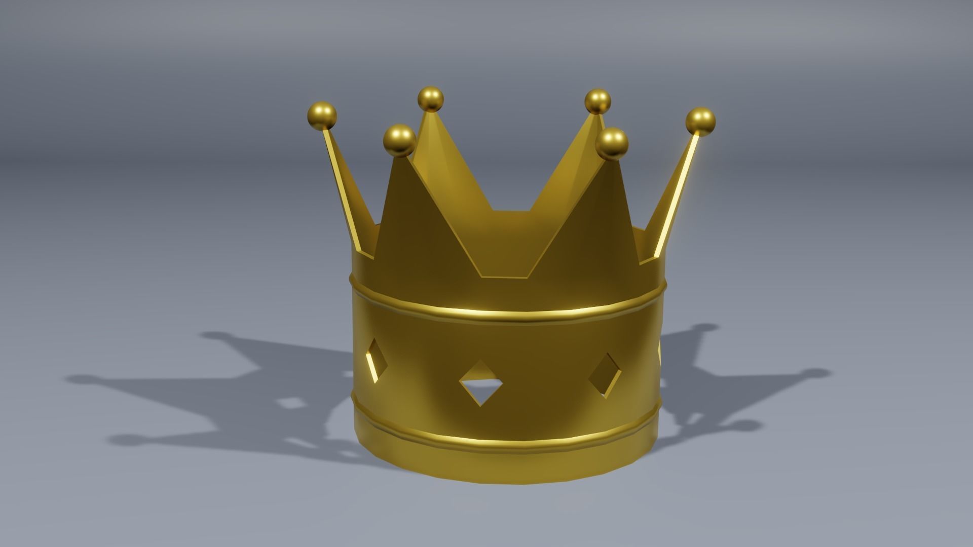 Low Poly Crown free VR / AR / low-poly 3D model | CGTrader