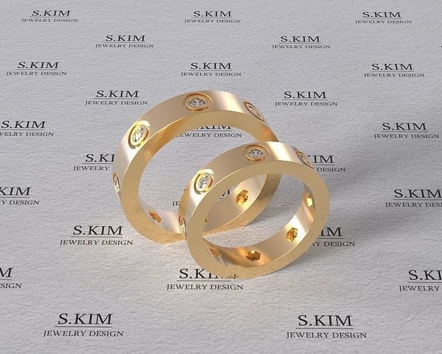 Wedding ring screw 3D model 3D printable | CGTrader