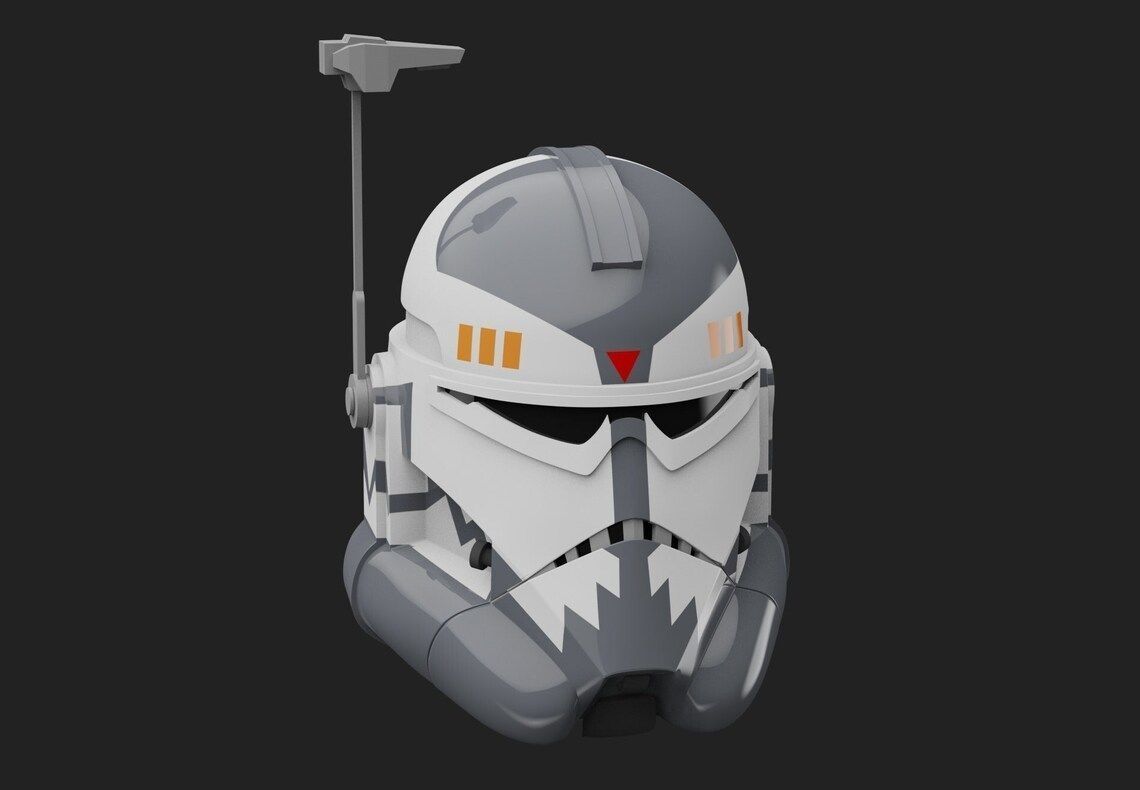 Commander Wolffe Helmet TCW - 3D Print Files STL 3D model 3D printable ...