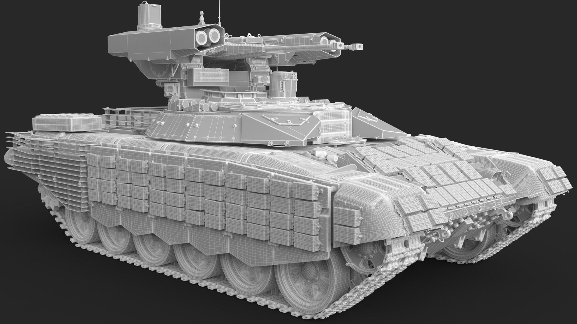 Tank Terminator BMPT 72 War Clay 3D model | CGTrader