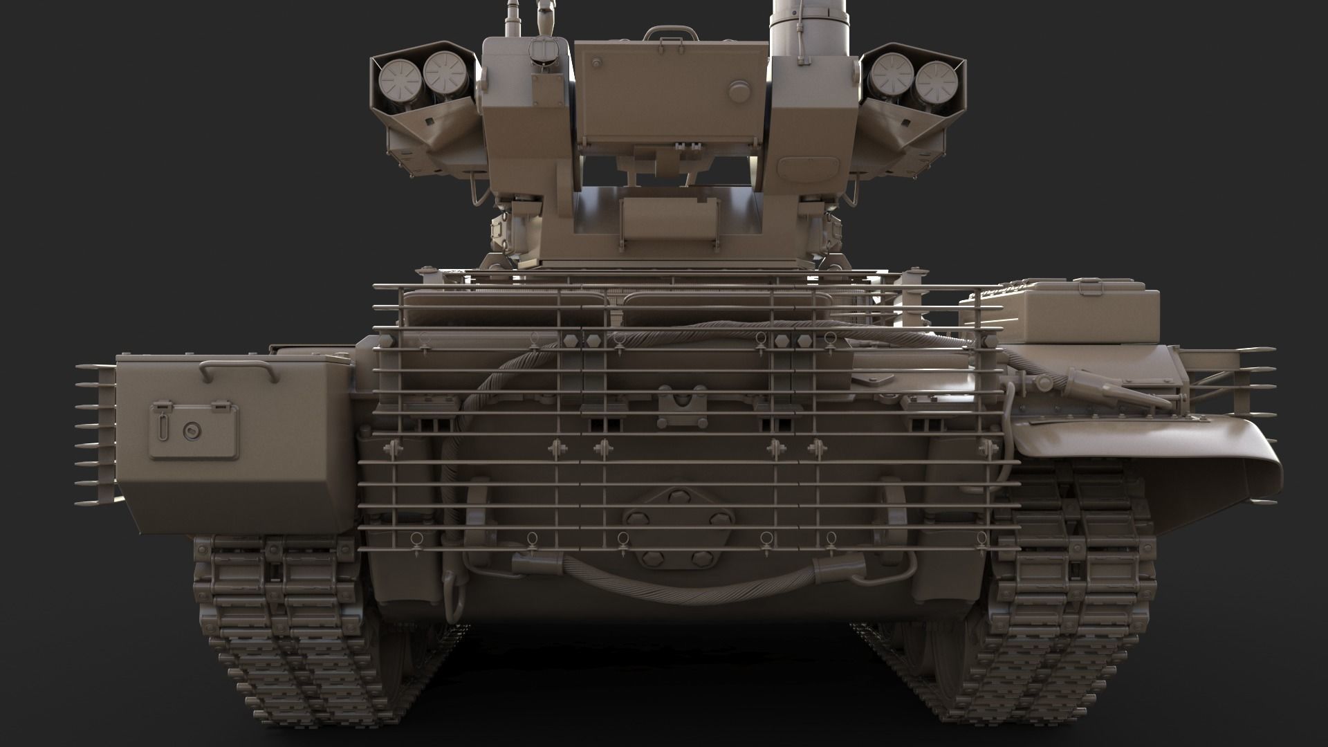 Tank Terminator BMPT 72 War Clay 3D model | CGTrader