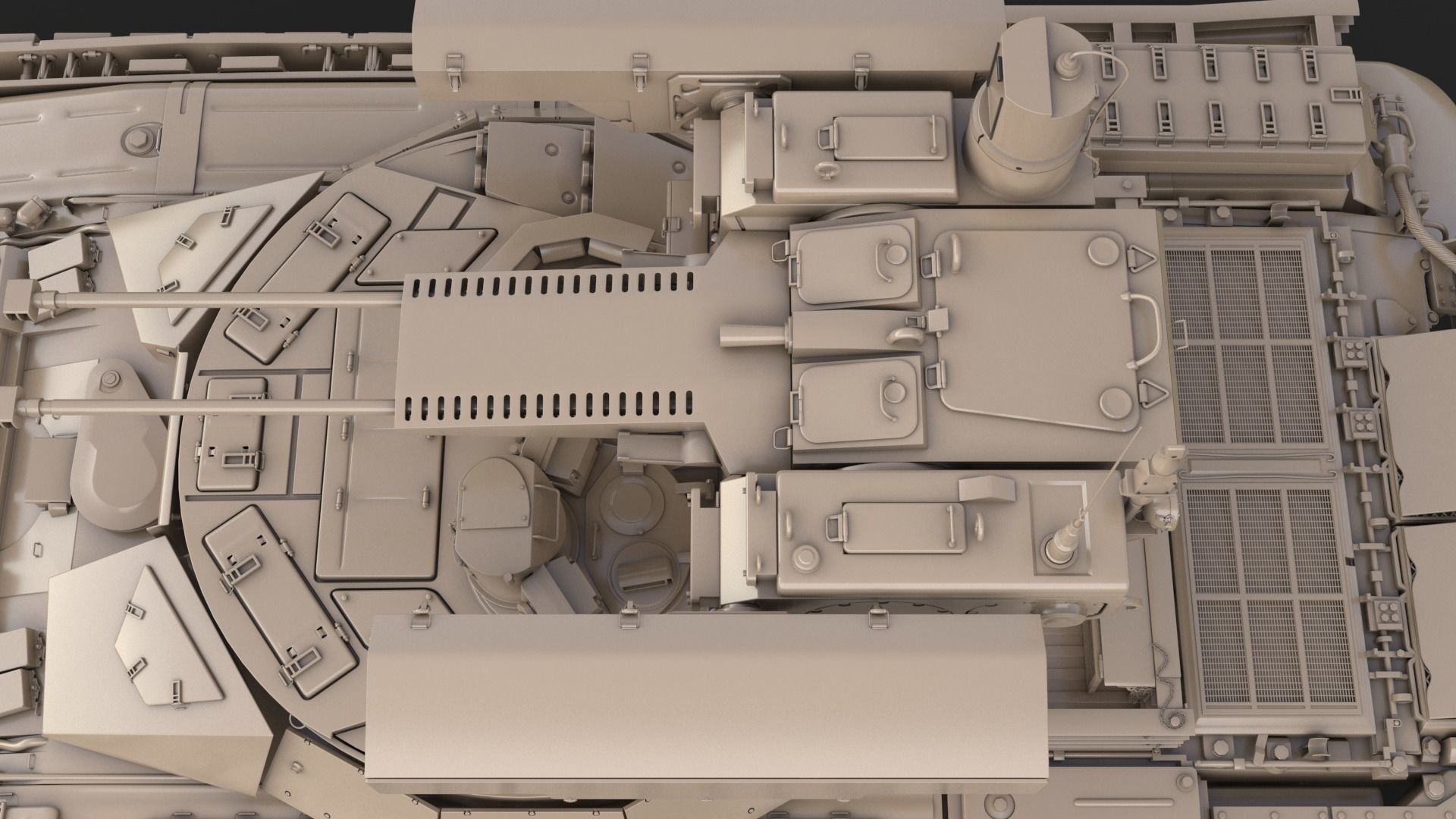 Tank Terminator BMPT 72 War Clay 3D model | CGTrader
