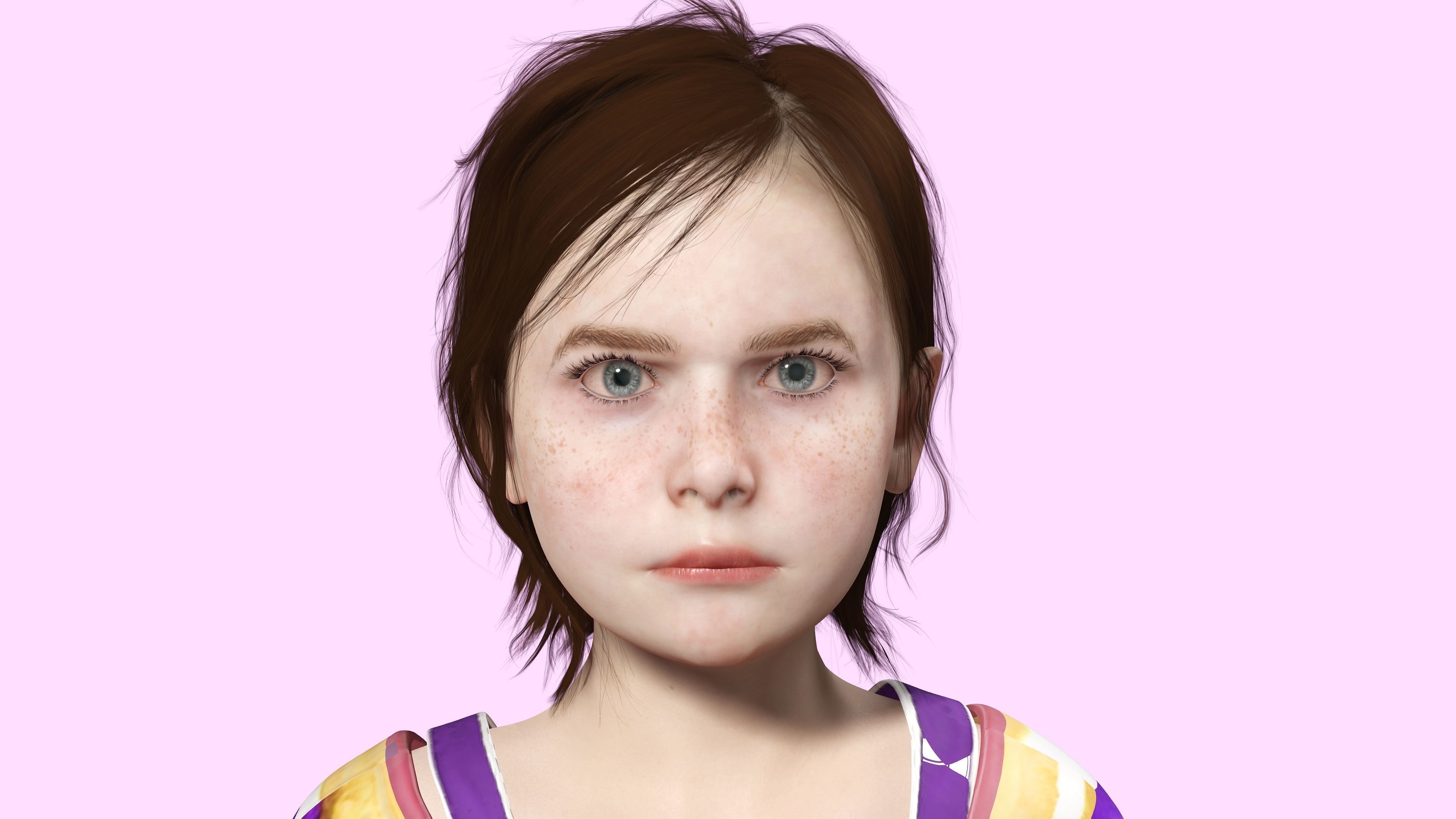 3D model Sophia - little Sunshine VR / AR / low-poly | CGTrader