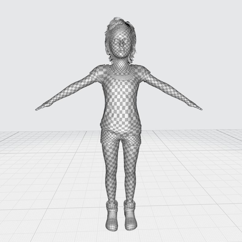 3D model Sophia - little Sunshine VR / AR / low-poly | CGTrader