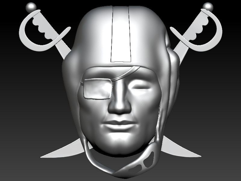 Raider logo 3D model 3D printable | CGTrader