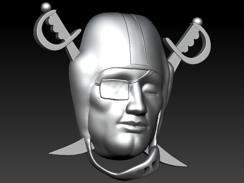 Raider logo 3D model 3D printable | CGTrader