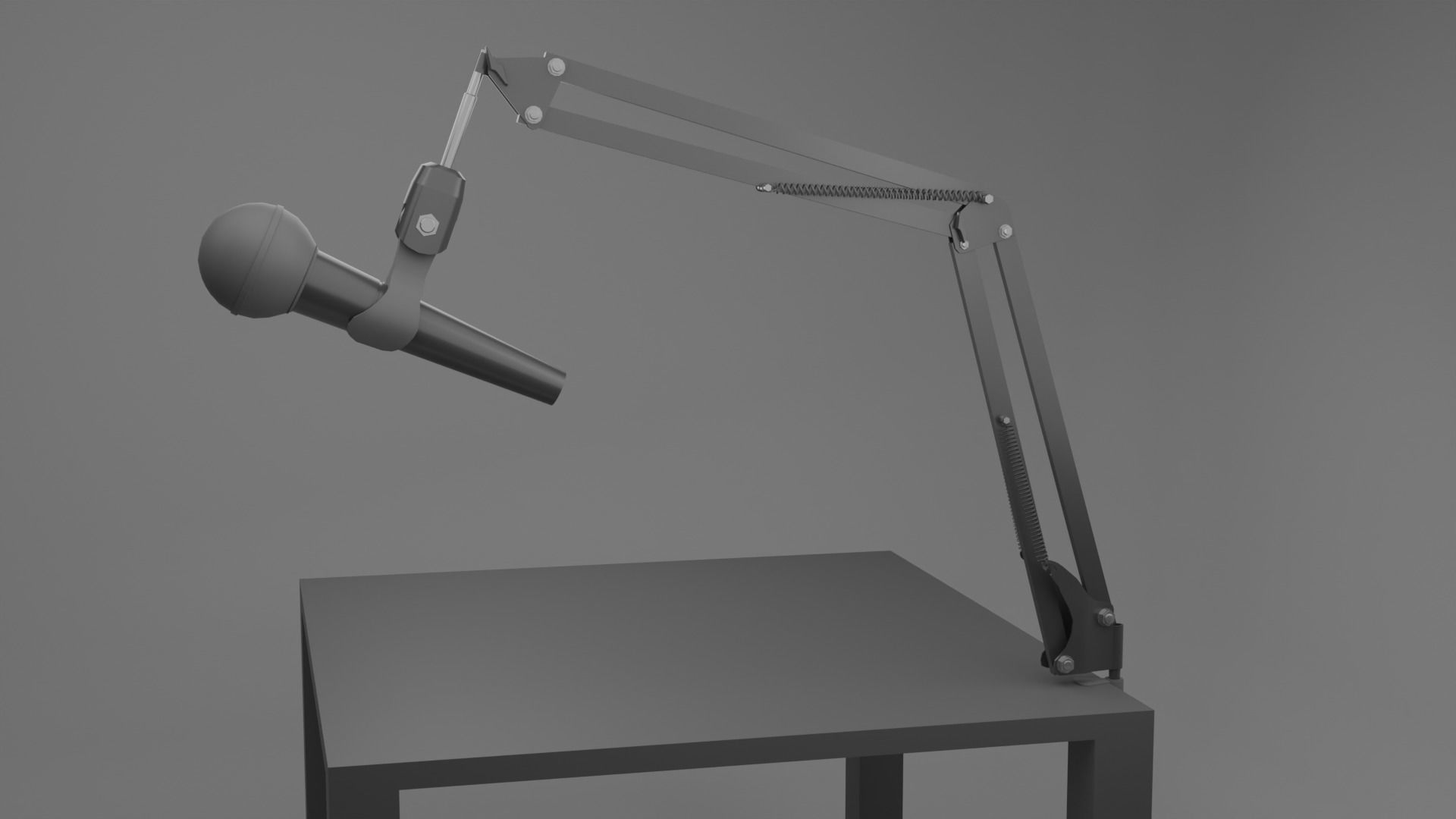 3D Microphone Stand free 3D model | CGTrader