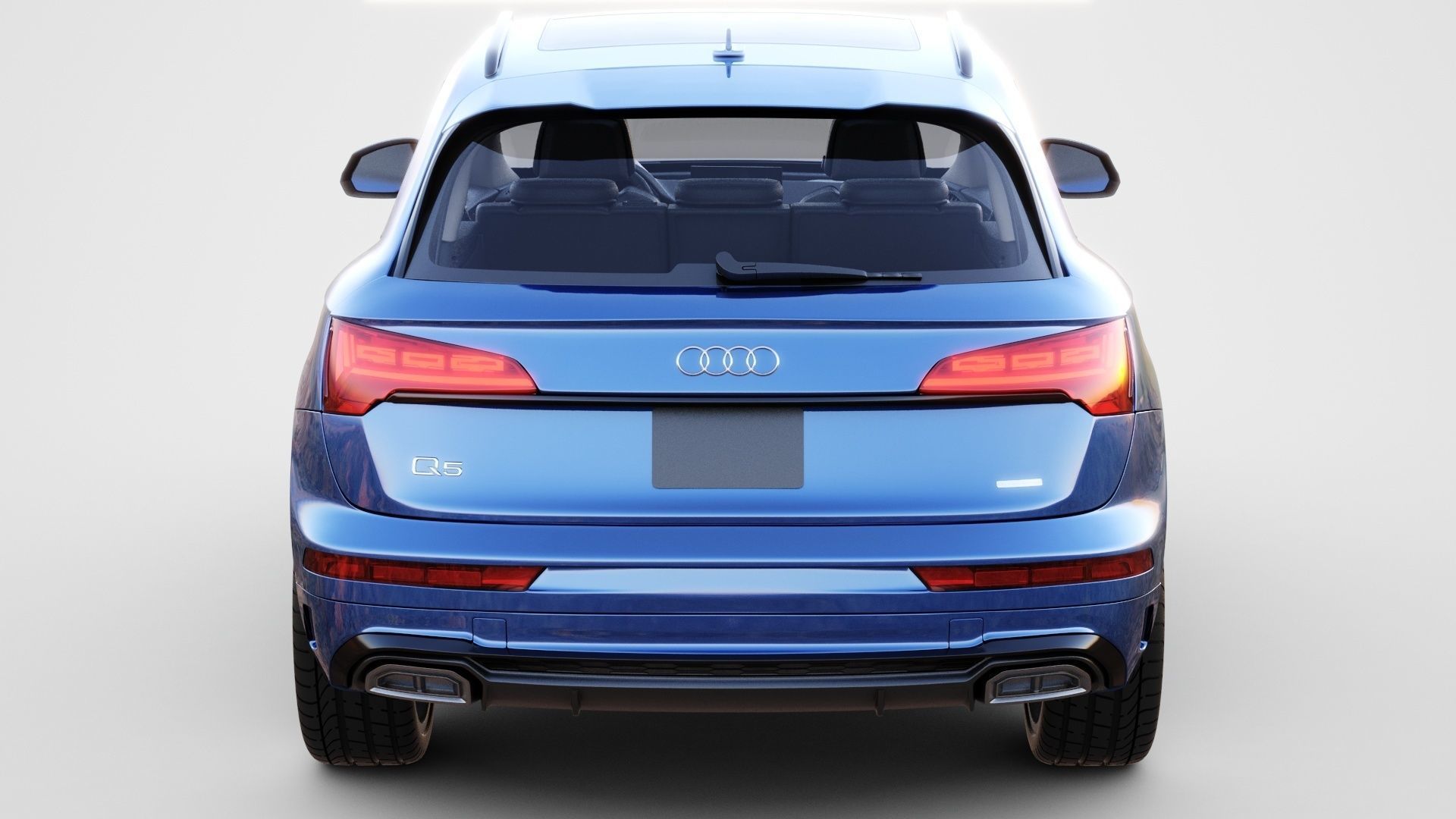 Audi Q5 2021 with interior and open doors 3D model | CGTrader