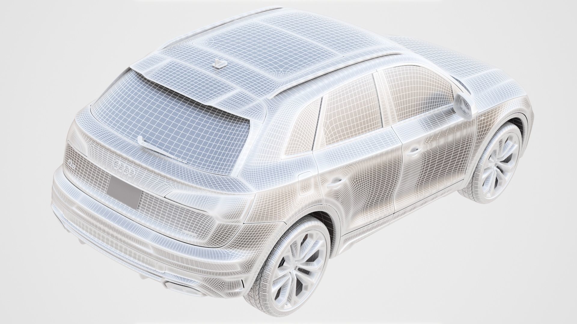 Audi Q5 2021 with interior and open doors 3D model | CGTrader