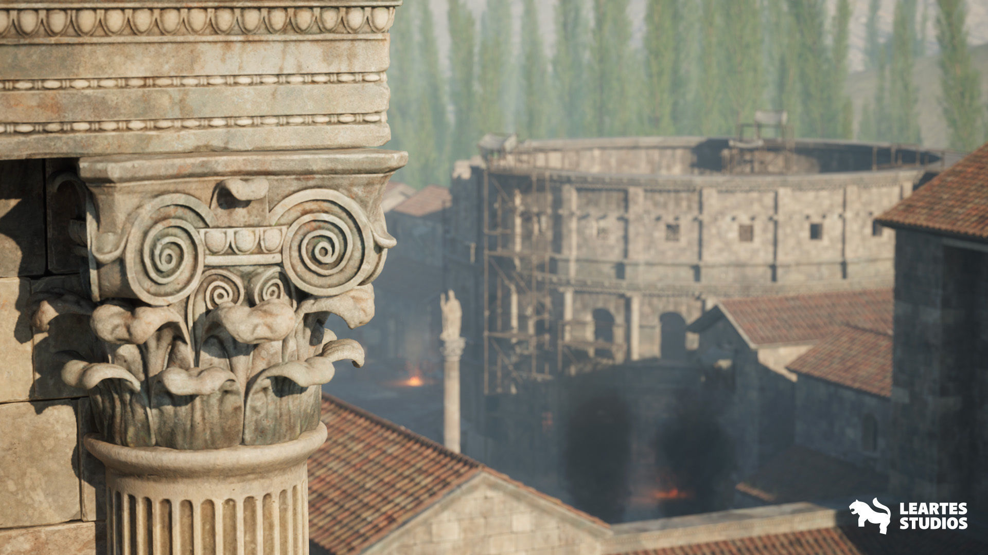 3D model Roman Volcanic Temple Environment VR / AR / low-poly | CGTrader