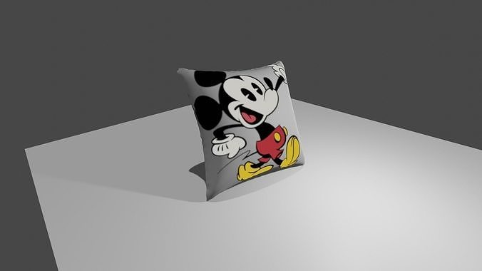 3D model Pillow Mickey mouse VR / AR / low-poly | CGTrader