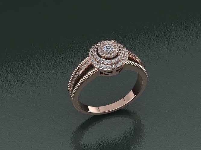 Gold Ring 3D model 3D printable | CGTrader