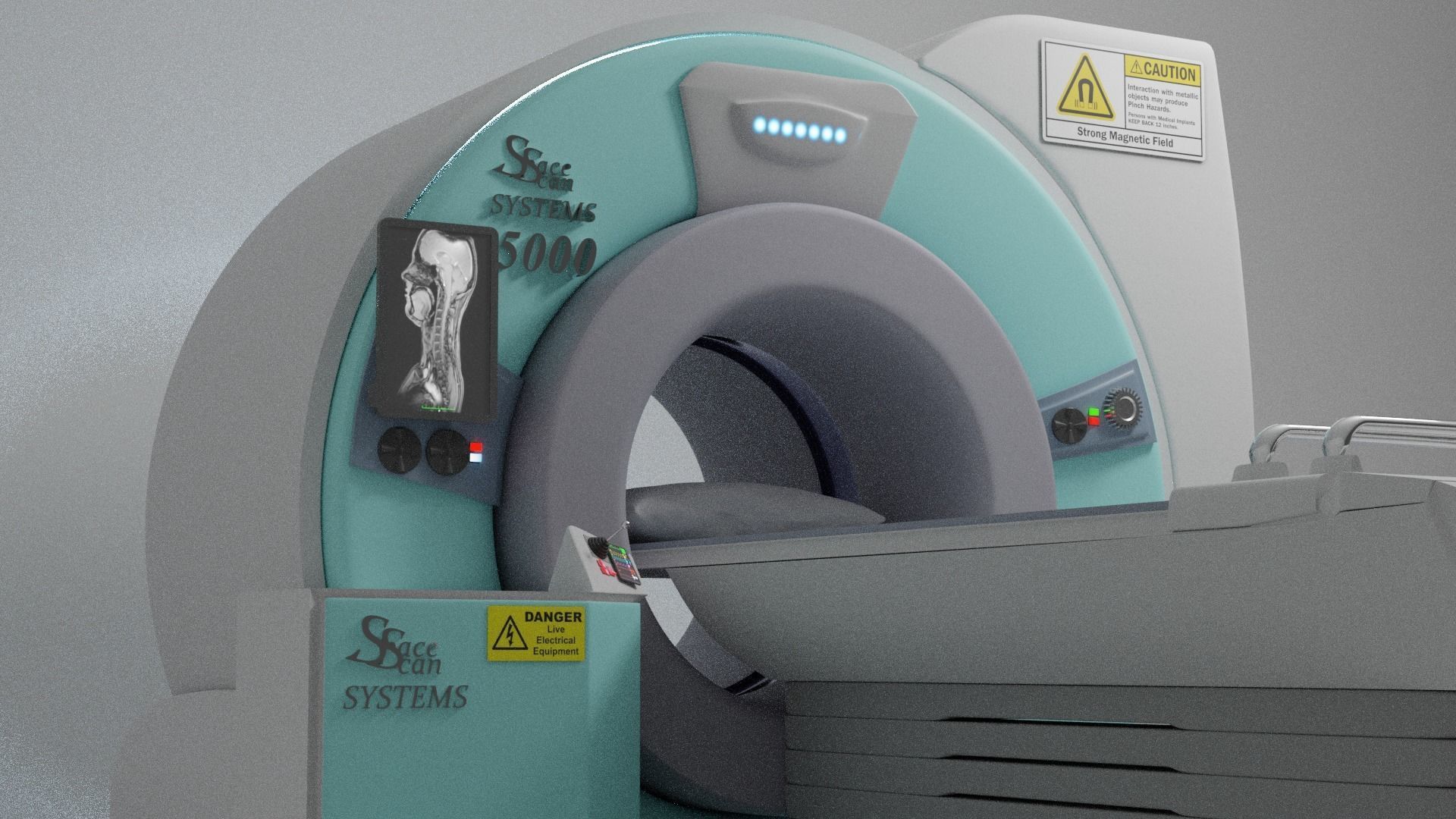 3D model MRI Machine Realistic 3D Model VR / AR / low-poly | CGTrader