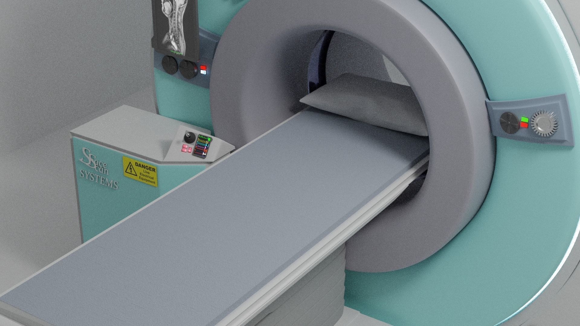 3D model MRI Machine Realistic 3D Model VR / AR / low-poly | CGTrader