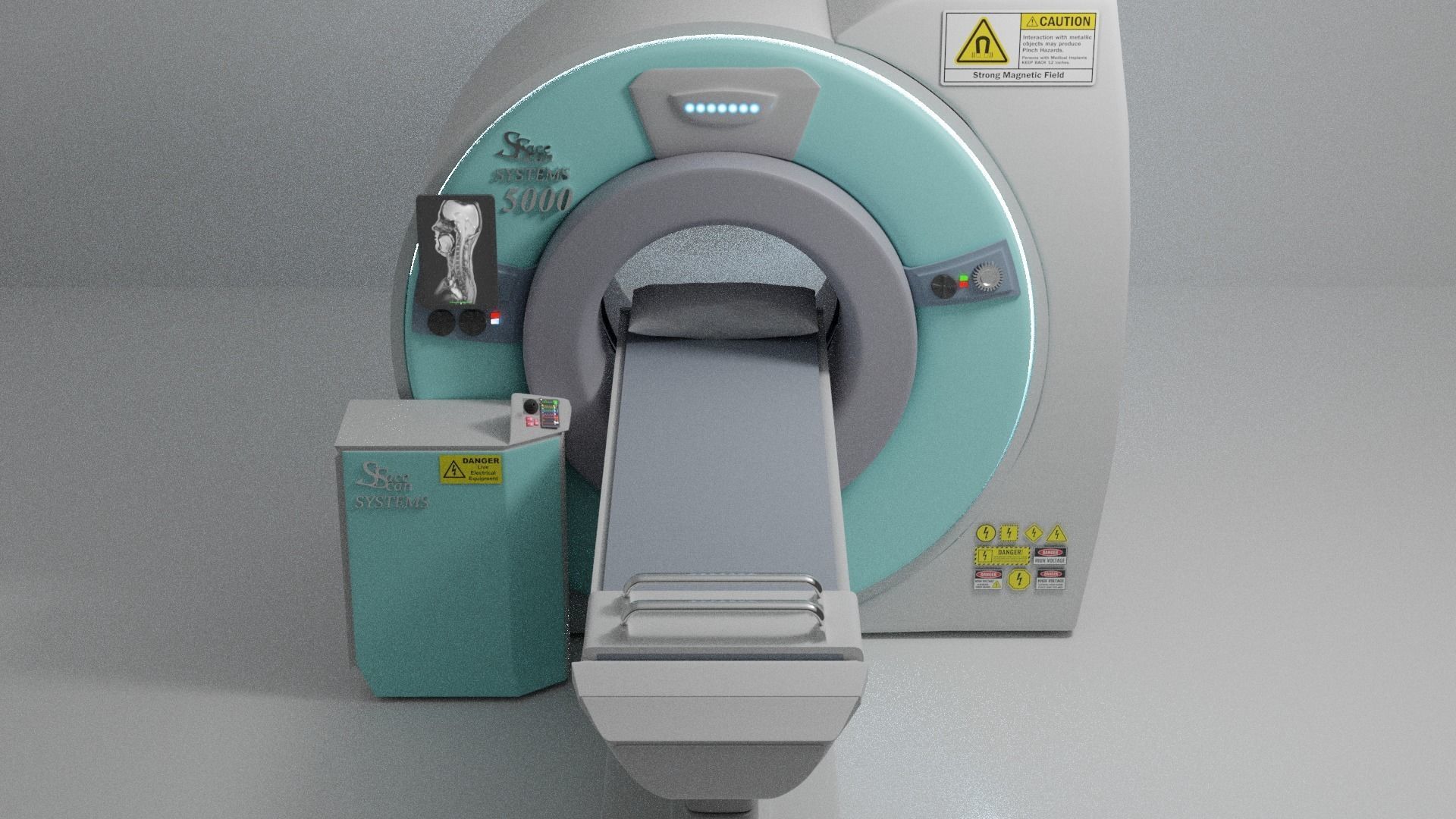 3D model MRI Machine Realistic 3D Model VR / AR / low-poly | CGTrader