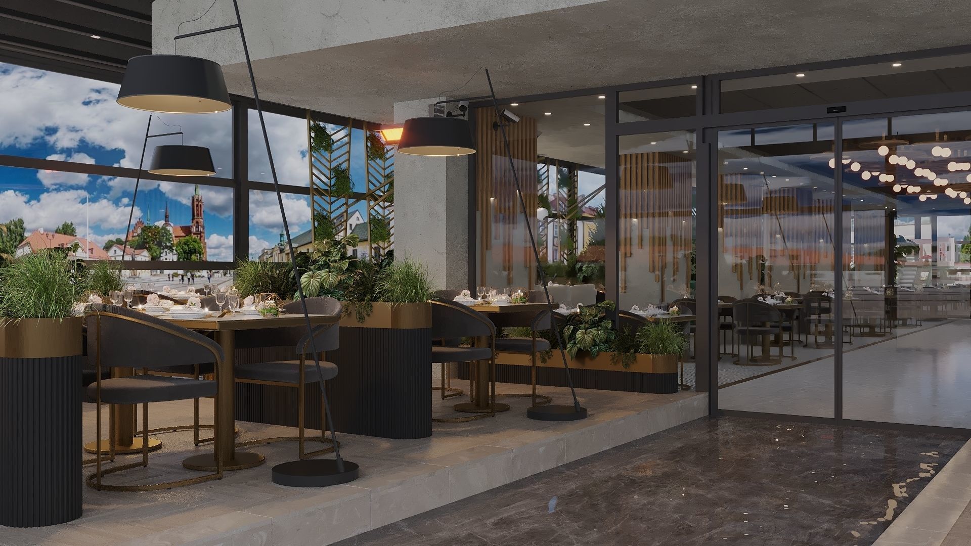 3D model retaurant interior design VR / AR / low-poly | CGTrader