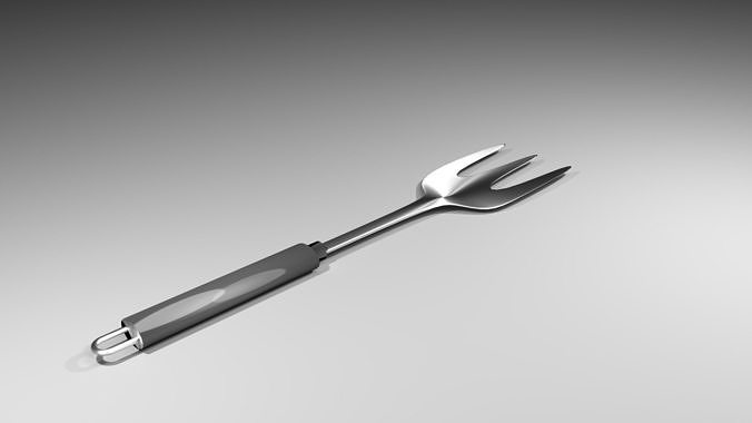 Utensil - Solid Fork 3D model | CGTrader