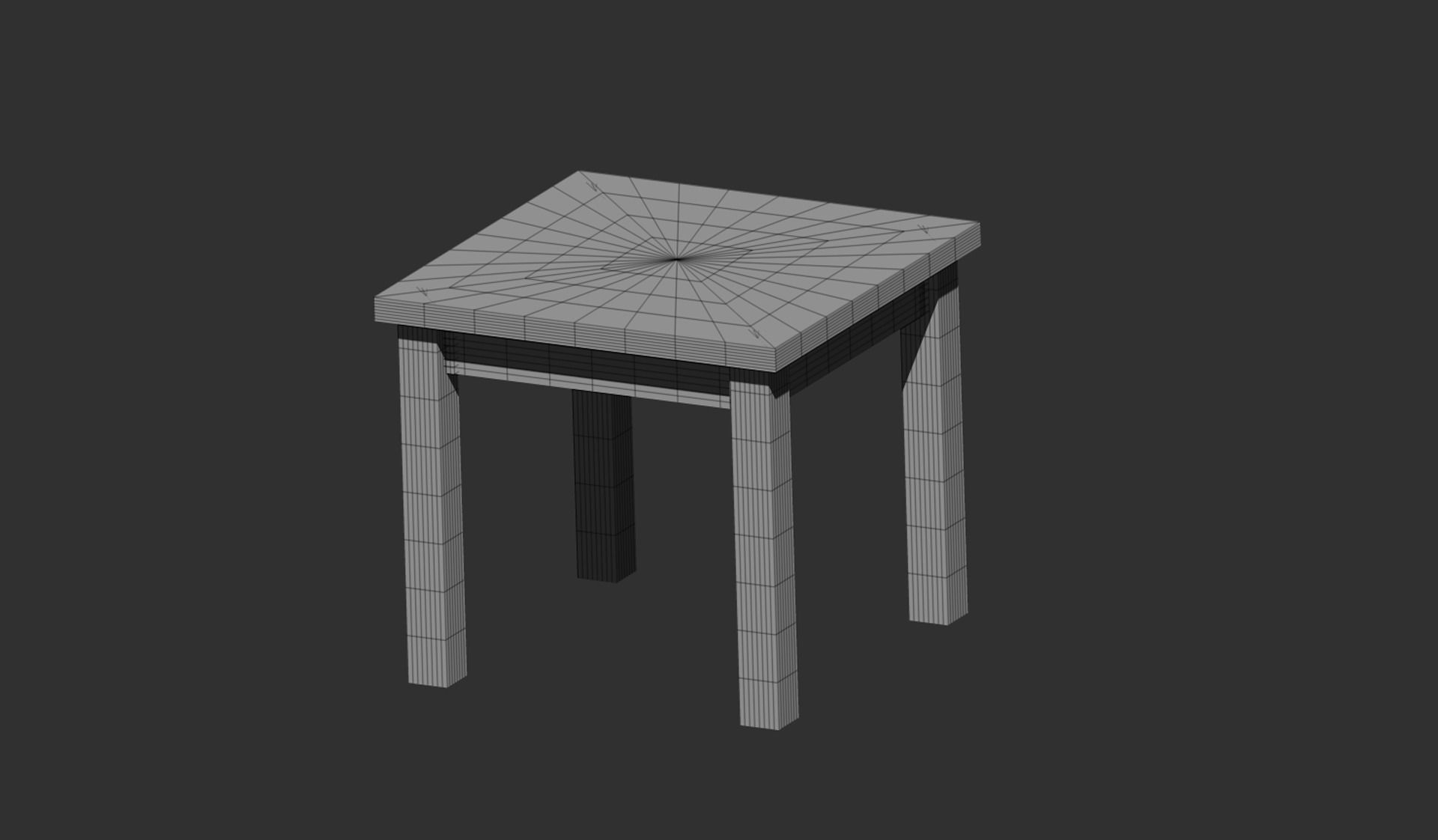 Square Desk 01 3D model 3D printable | CGTrader