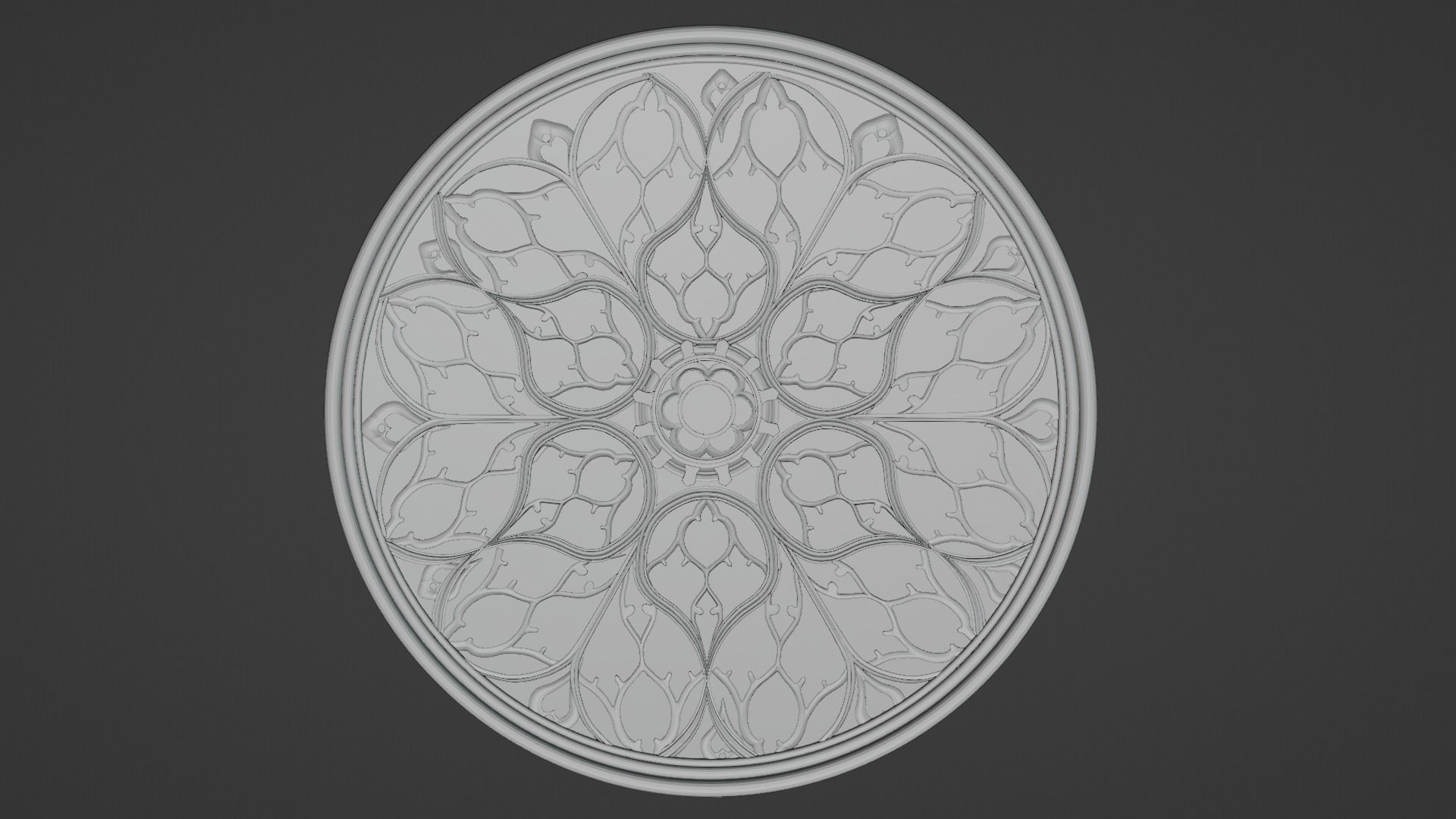 3D model Gothic Rosette Window VR / AR / low-poly | CGTrader