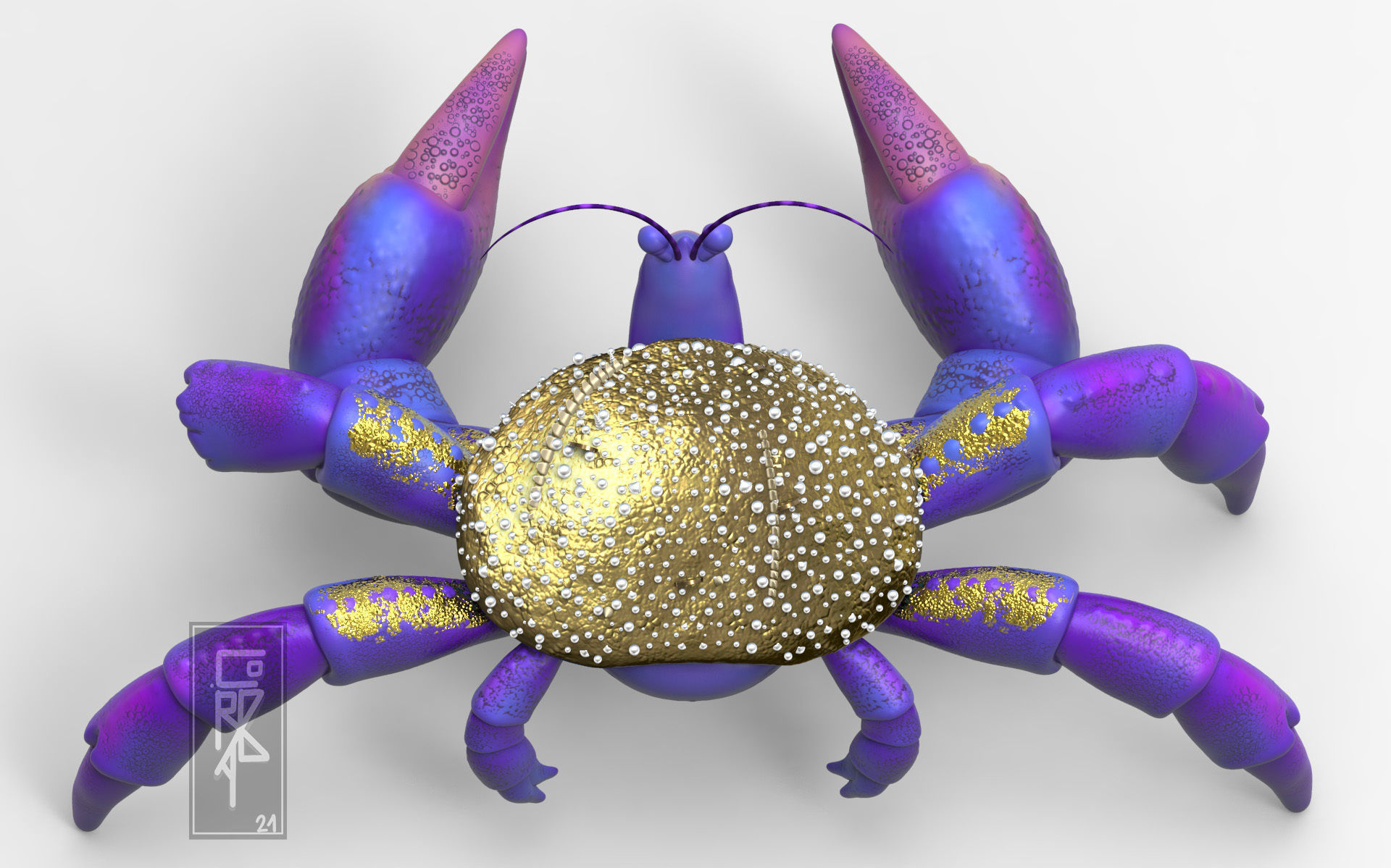 Tamatoa Moana 3D model 3D printable | CGTrader