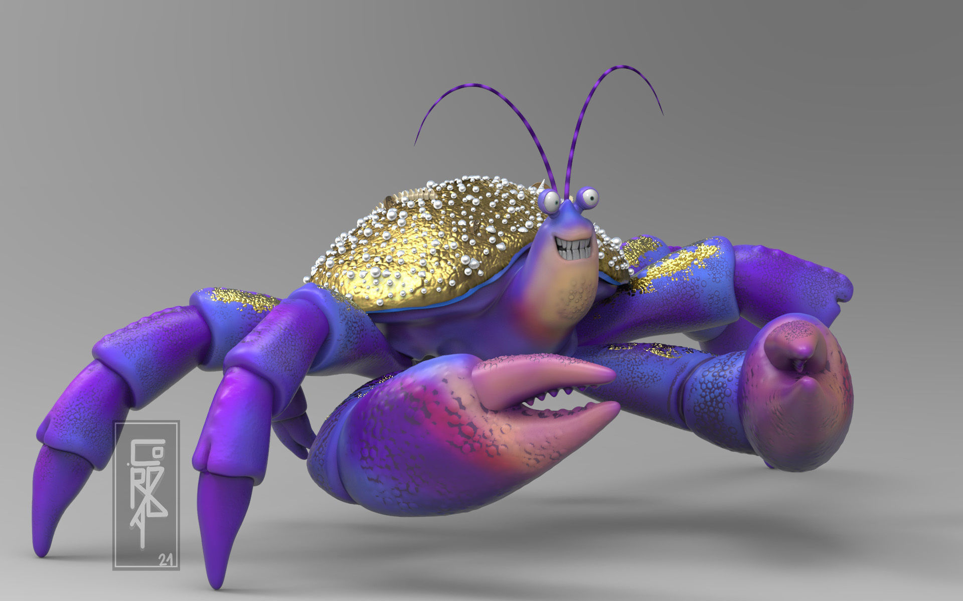 Tamatoa Moana 3D model 3D printable | CGTrader