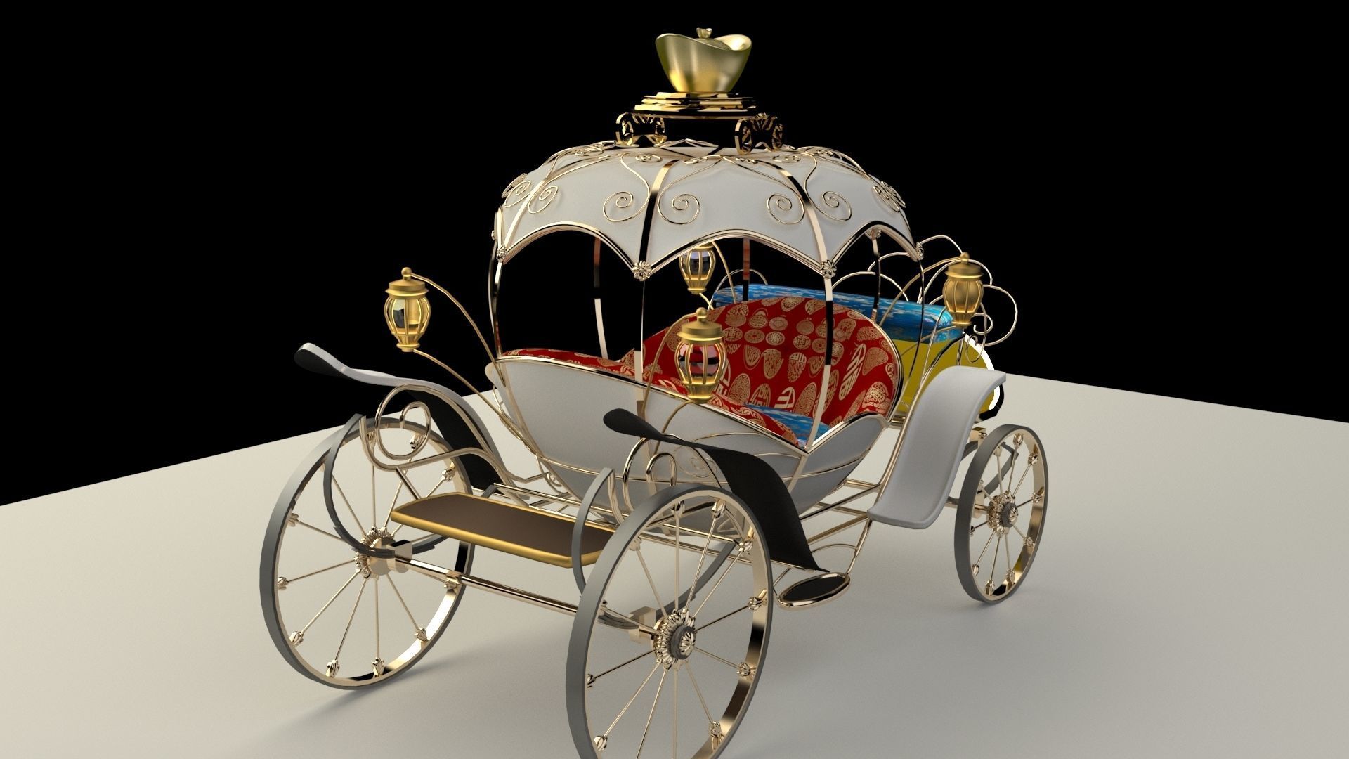 Chinese carriage 3D model | CGTrader