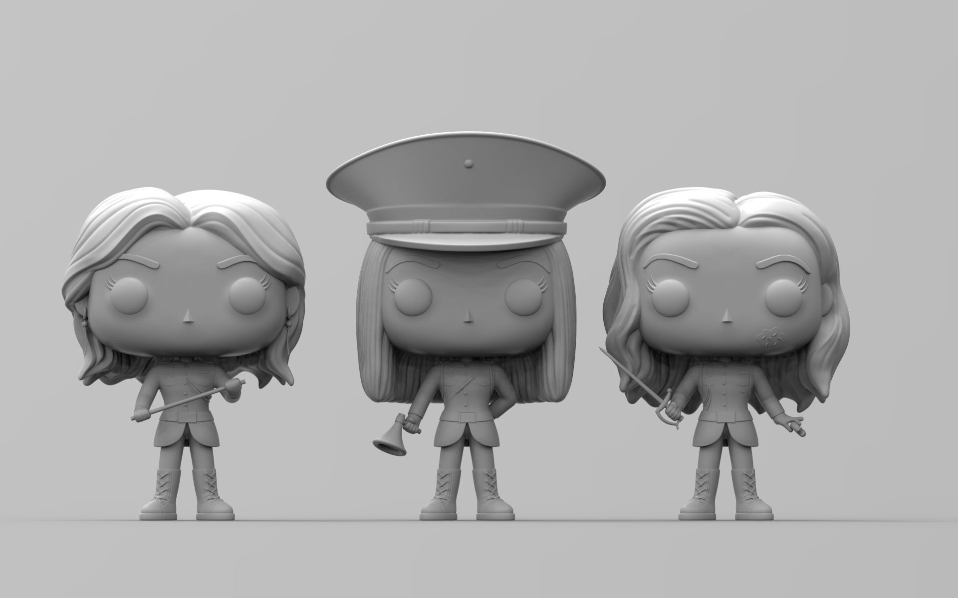 the warning funko pop 3D model 3D printable | CGTrader