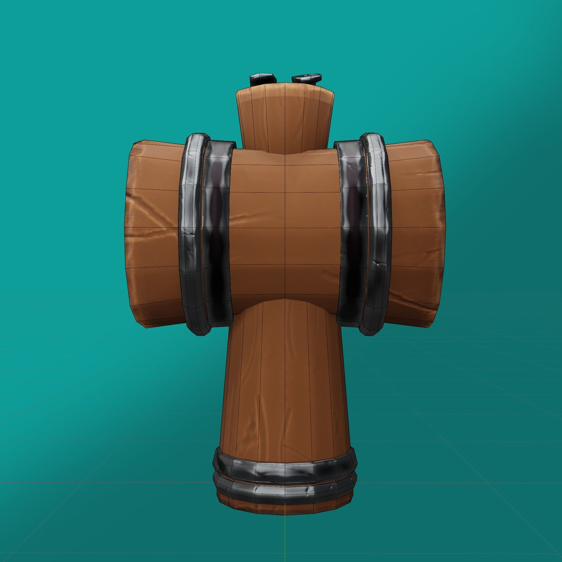 3D model Stylized Hammer Low Poly Game Ready PBR VR / AR / low-poly ...