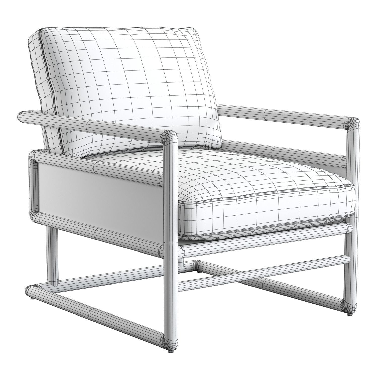 Crate and Barrel Carlin Armchair 3D model | CGTrader