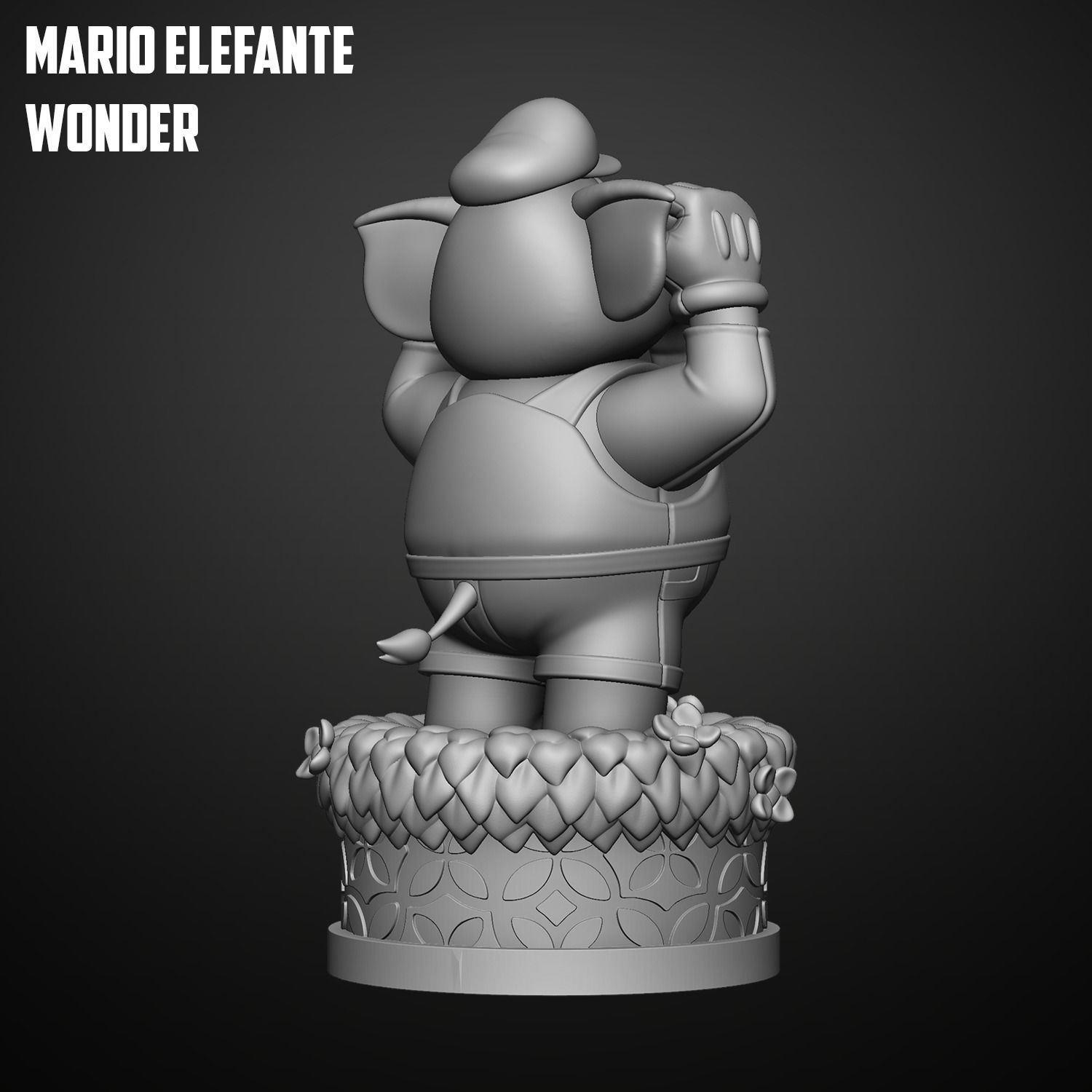Mario Elefante - Super Mario Bros Wonder 3D model 3D printable | CGTrader
