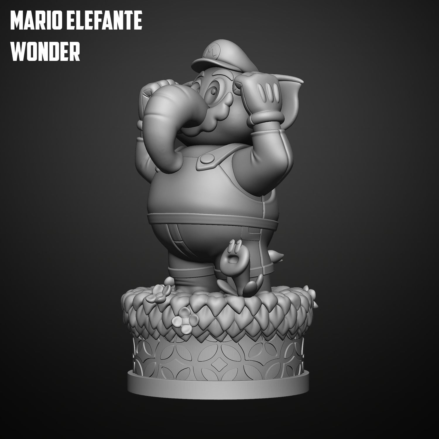 Mario Elefante - Super Mario Bros Wonder 3D model 3D printable | CGTrader