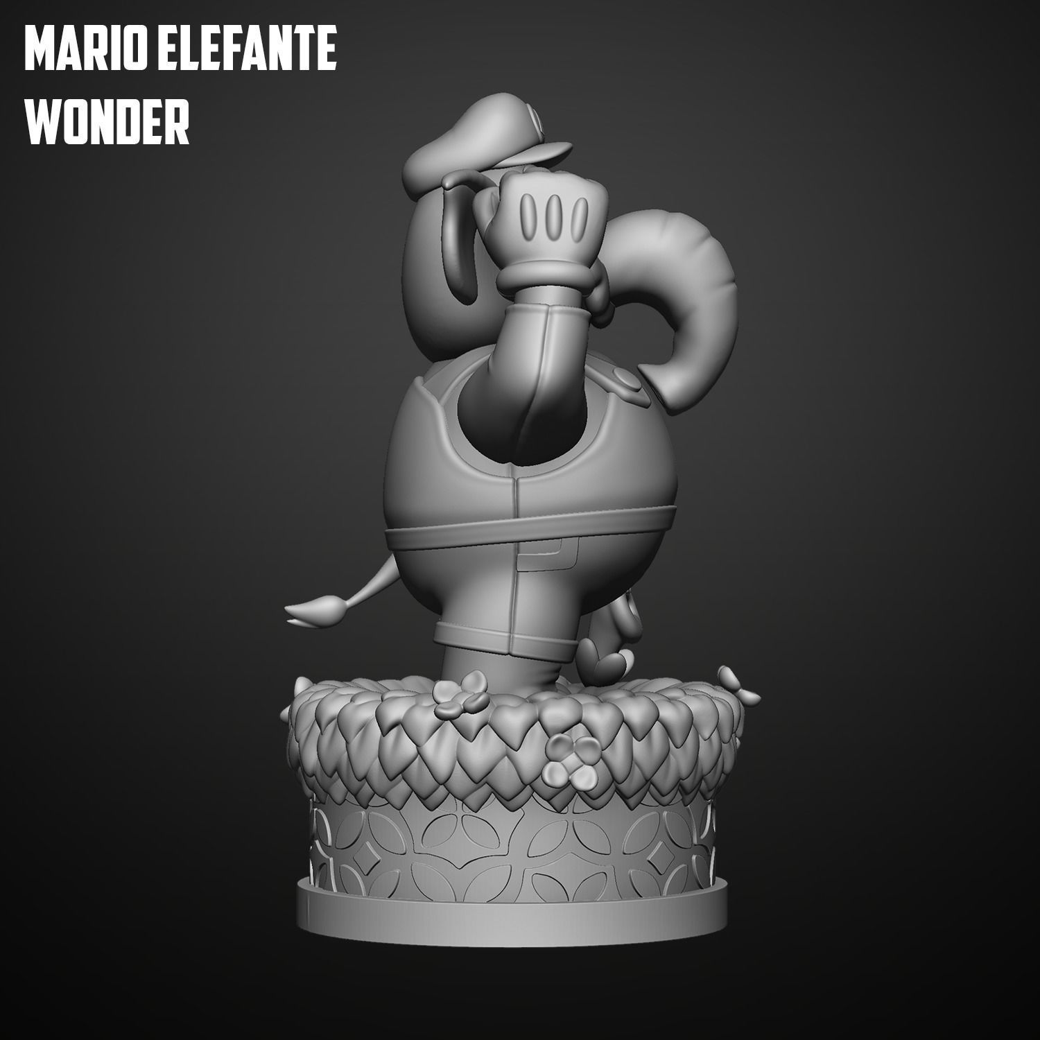 Mario Elefante - Super Mario Bros Wonder 3D model 3D printable | CGTrader
