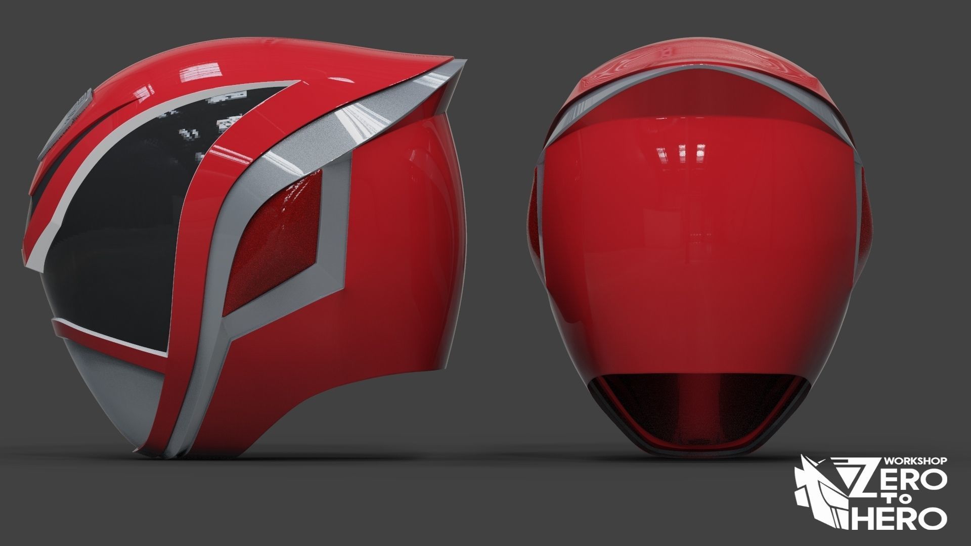 Power Ranger SPD Red Helmet 3D model 3D printable | CGTrader
