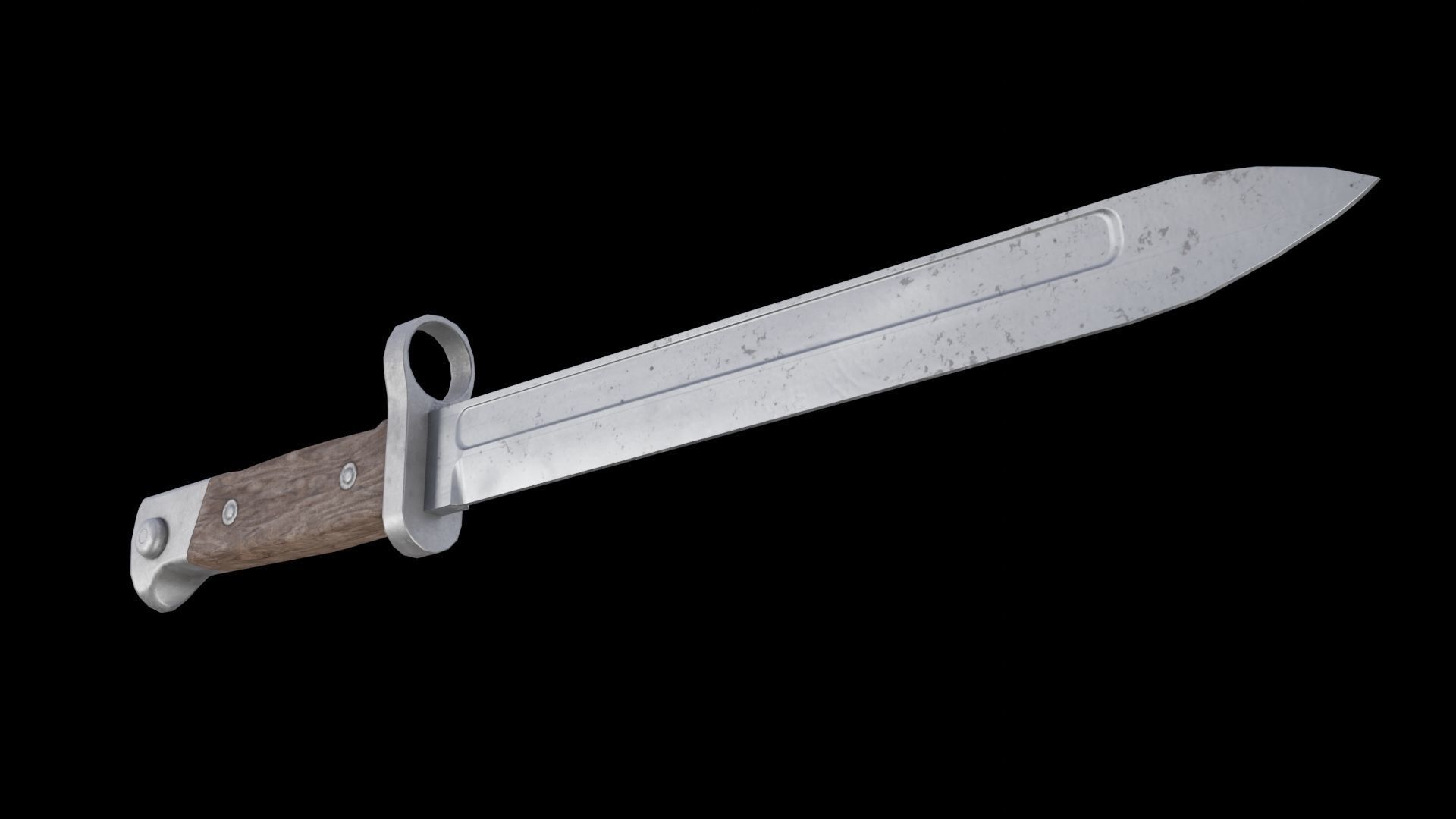 3D model German bayonet Seitengewehr S71 84 VR / AR / low-poly | CGTrader