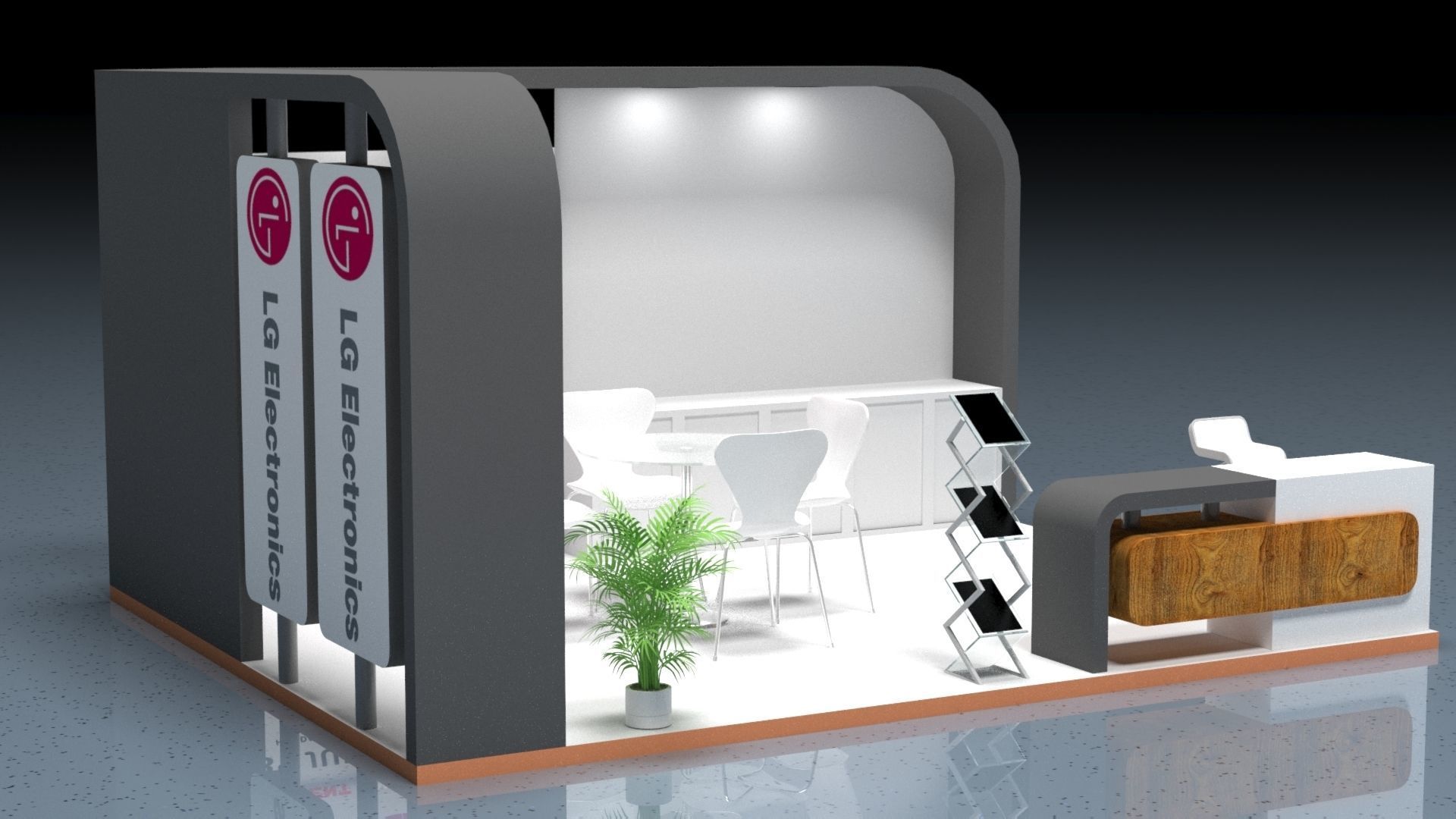 5x4 exhibition booth 3D model | CGTrader