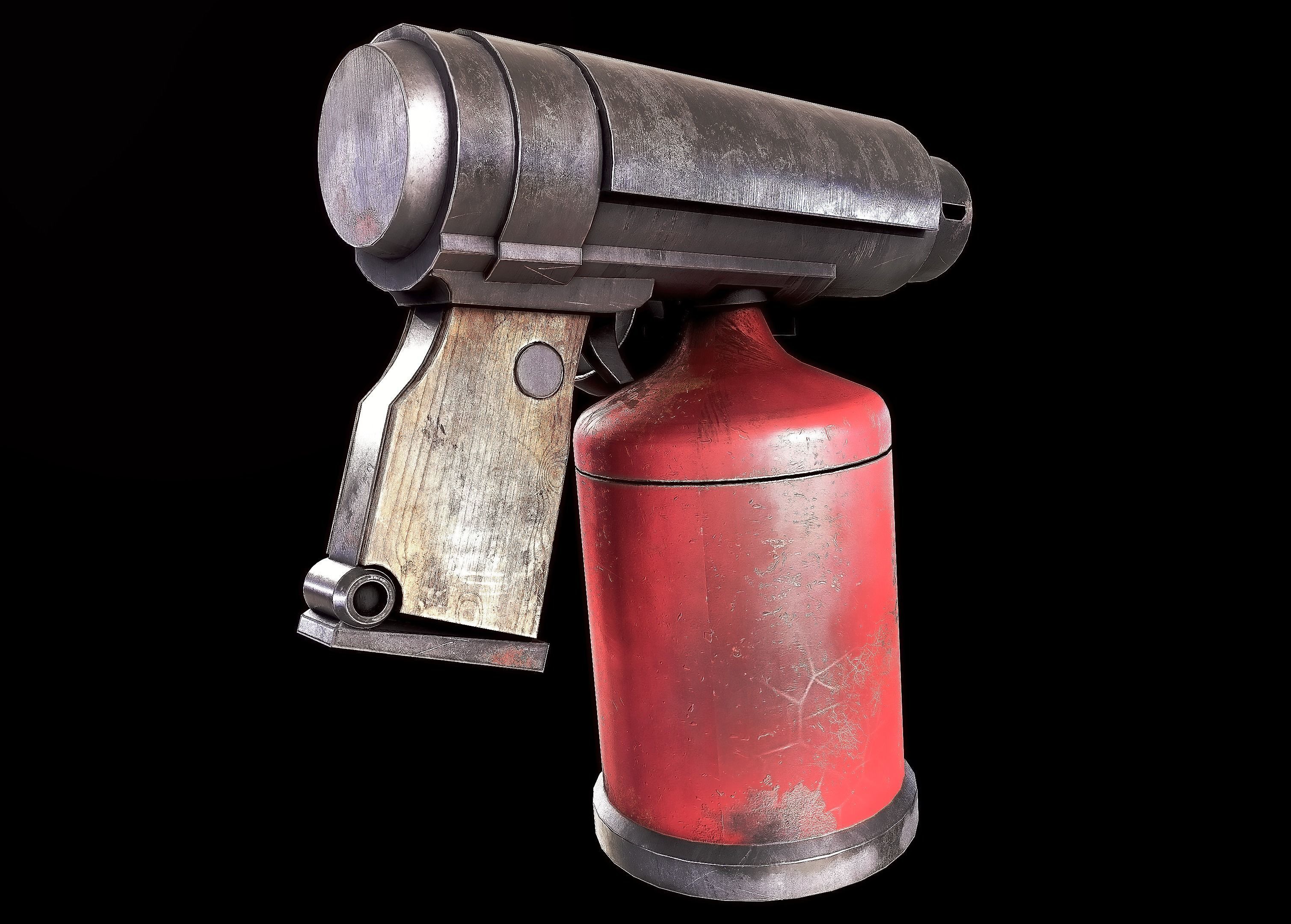 3D model Flamethrower Lowpoly VR / AR / low-poly | CGTrader