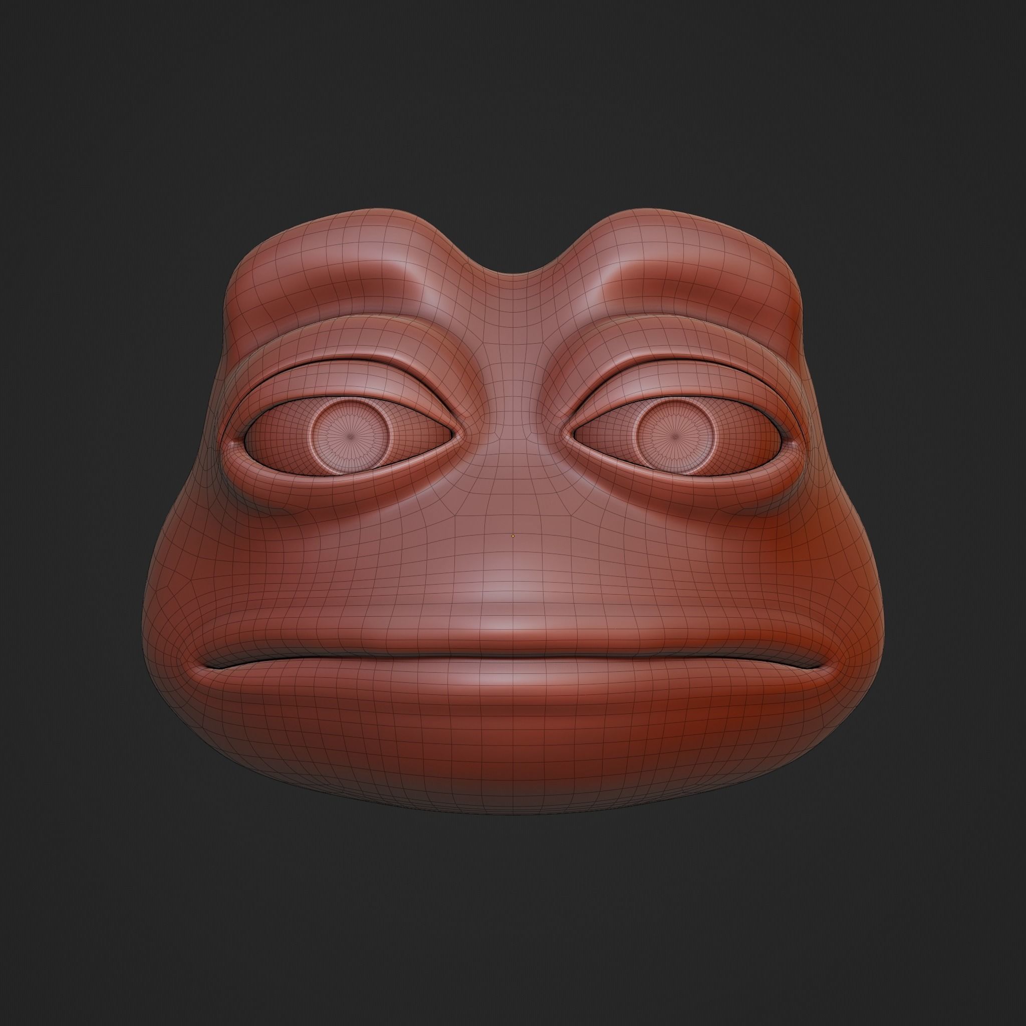 3D model Pepe the Frog - Pepe Head Base Model VR / AR / low-poly | CGTrader