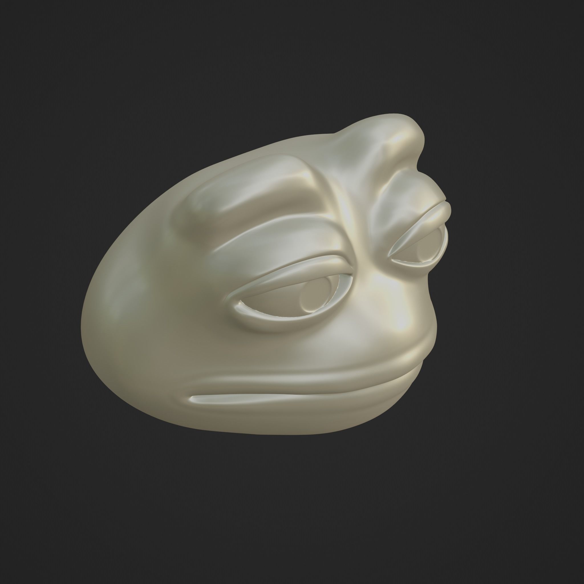 3D model Pepe the Frog - Pepe Head Base Model VR / AR / low-poly | CGTrader