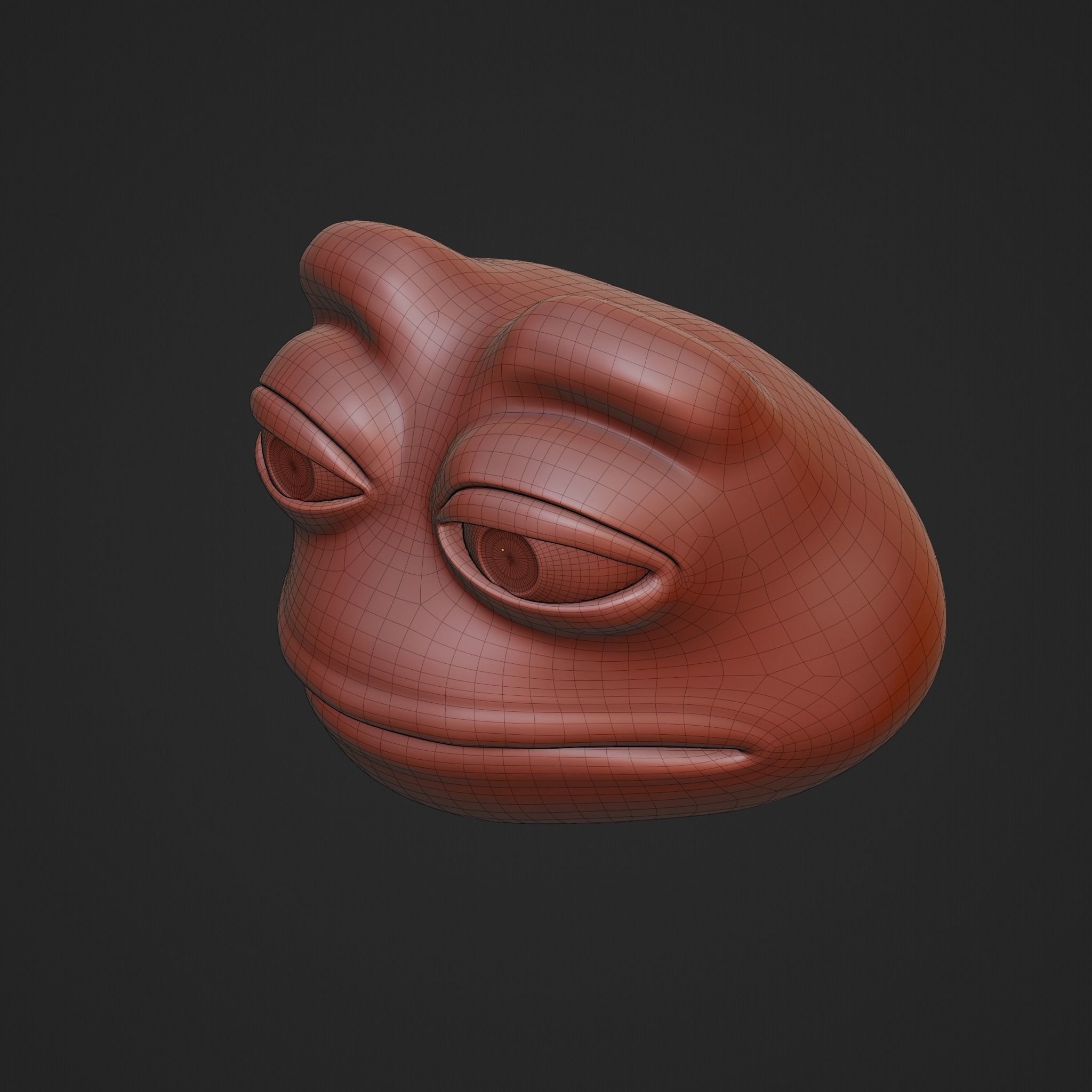 3D model Pepe the Frog - Pepe Head Base Model VR / AR / low-poly | CGTrader