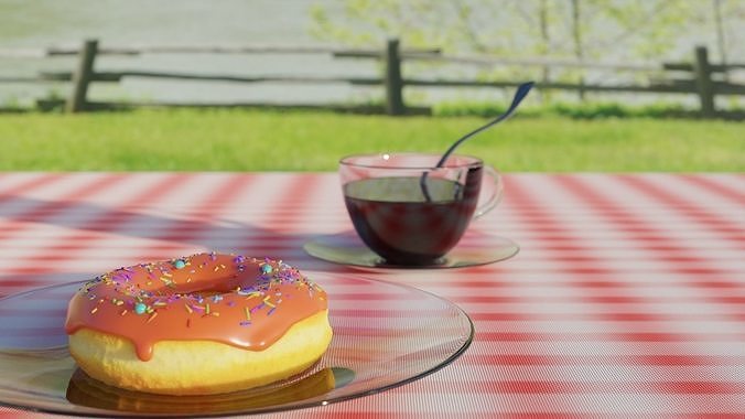 Donut blender 3D model | CGTrader