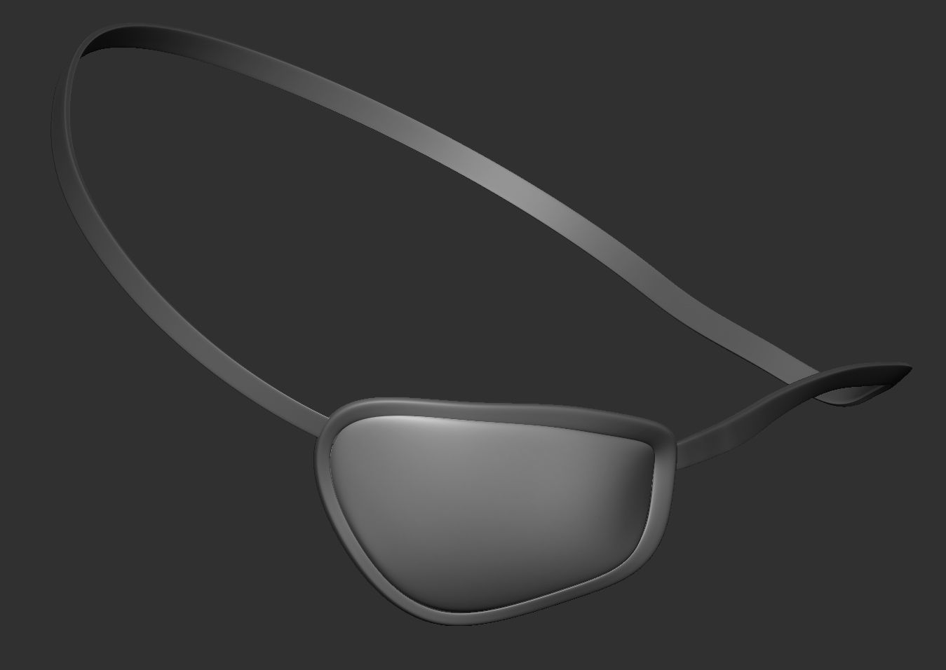 3D model Pirate Eye patch VR / AR / low-poly | CGTrader