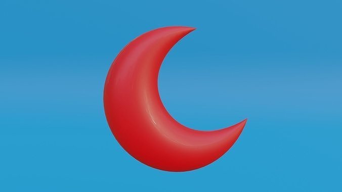 3D model Red Moon VR / AR / low-poly | CGTrader