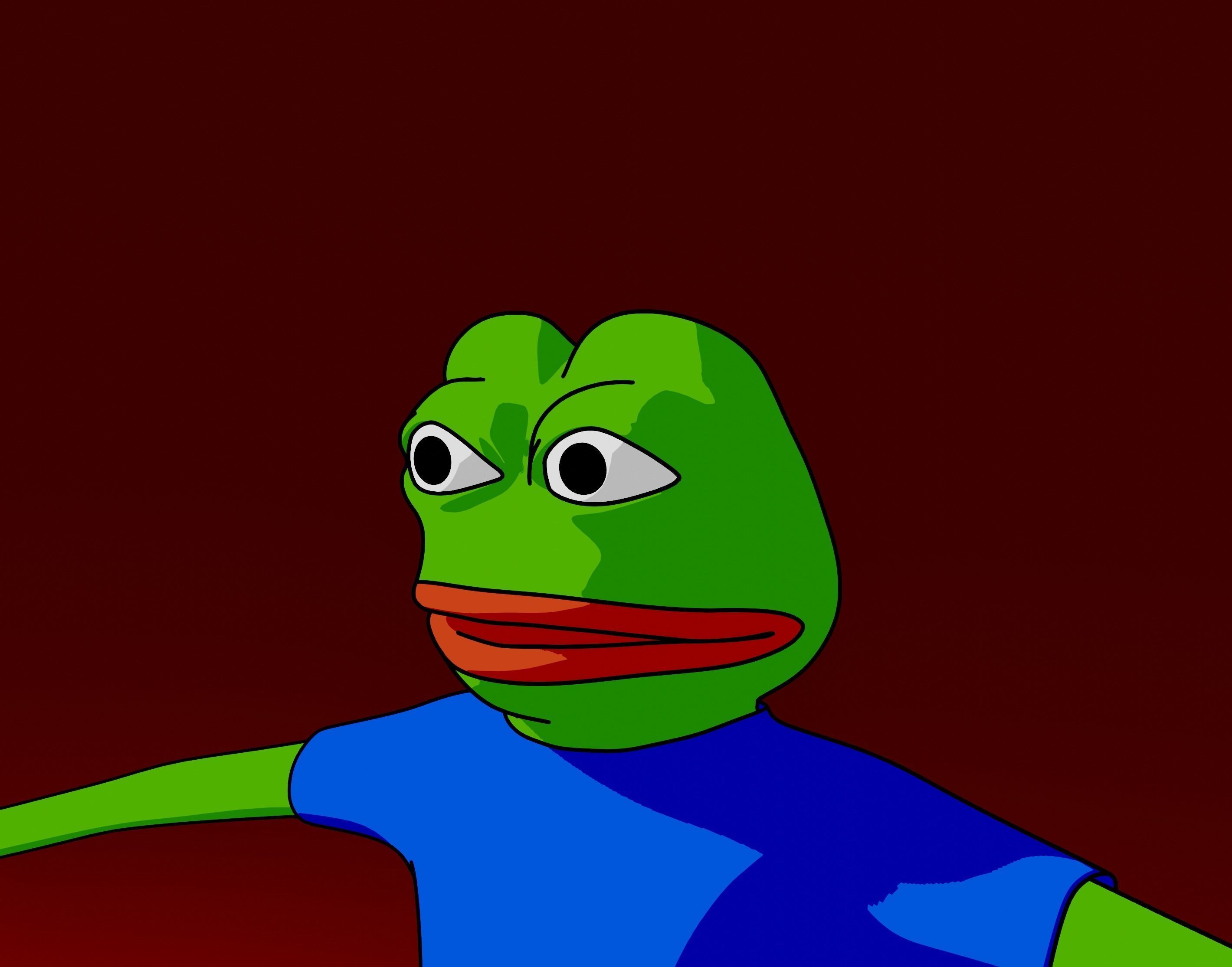 3D model Pepe the Frog LineArt Generator Scene 3D Rigged Character VR ...